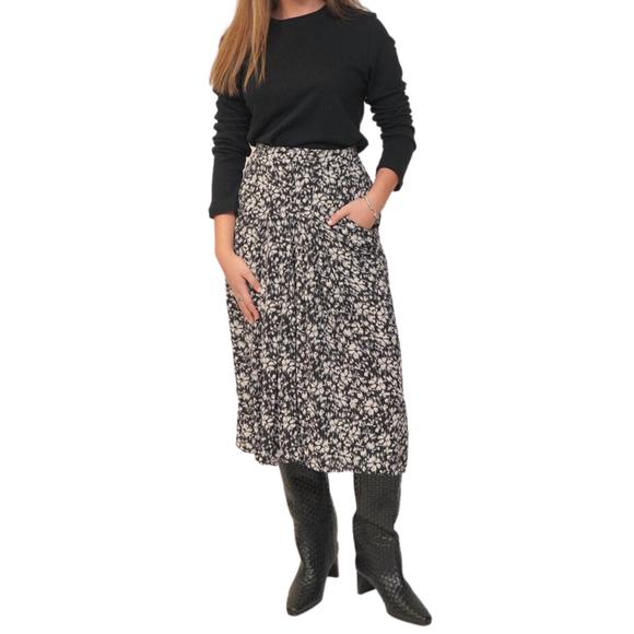 Isabel Marant | Skirts | New Isabel Marant Eolia Midi Skirt In Black ...